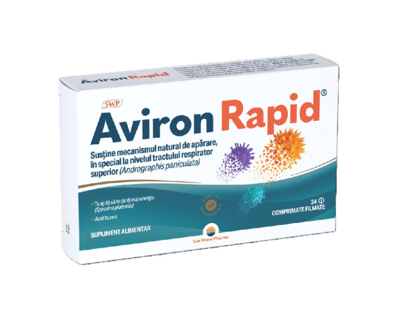 Aviron Rapid, 24 comprimate filmate, SUN WAVE PHARMA | Catena.ro