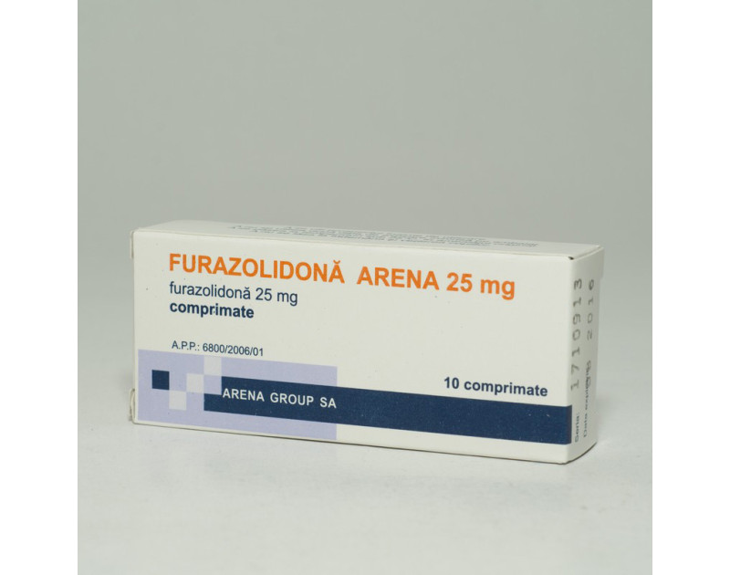 Furazolidona 25mg, 1 blister x 10 comprimate AR | Catena.ro