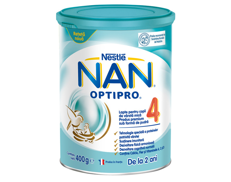 Nestle Nan 4 Optipro, 2+ ani, 400 g