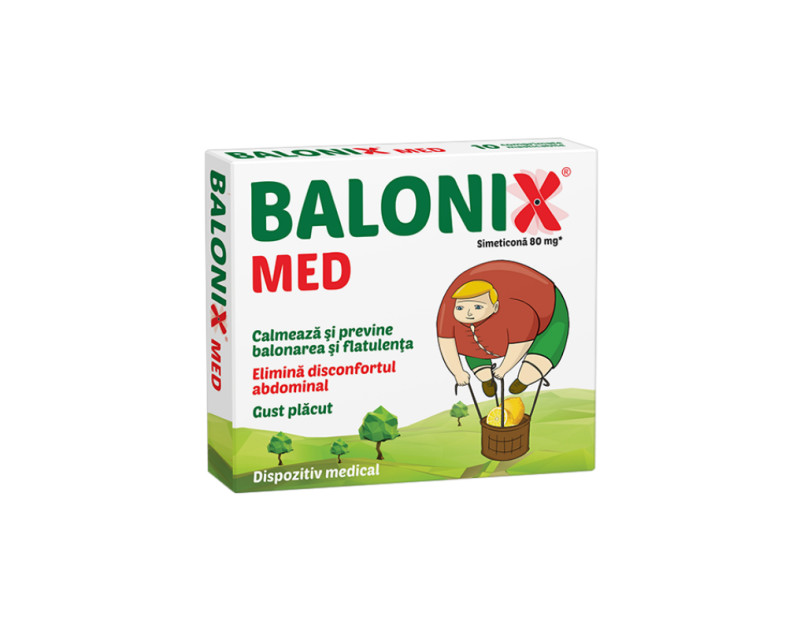 Balonix Med, 10 comprimate masticabile | Catena.ro