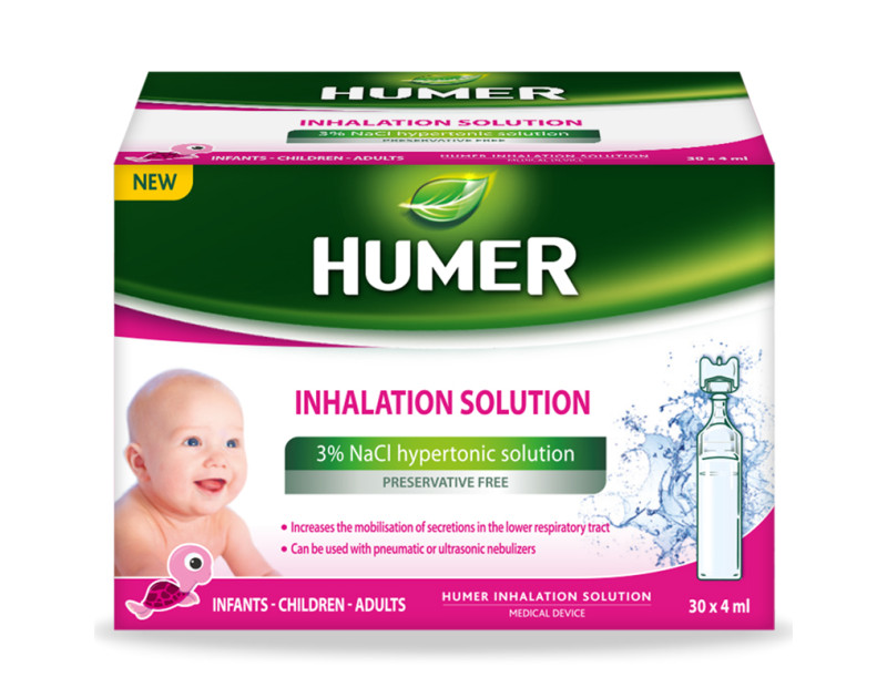 Solutie hipertonica inhalator 3 %, 30 monodoze, 4 ml, Humer | Catena.ro