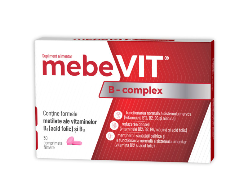 MebeVIT B-Complex, 30 comprimate filmate, Zdrovit | Catena.ro