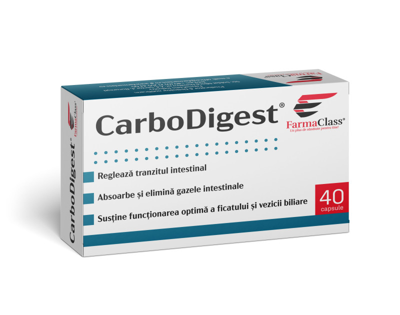 Carbodigest, 40 capsule, FarmaClass | Catena.ro