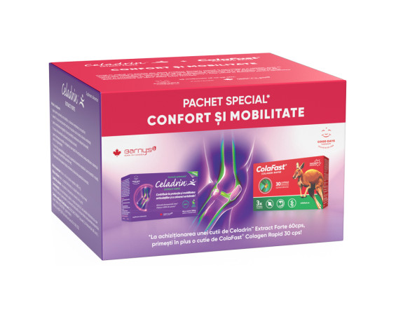 Pachet Celadrin Extract Forte 60 capsule + ColaFast 30 capsule | Catena.ro