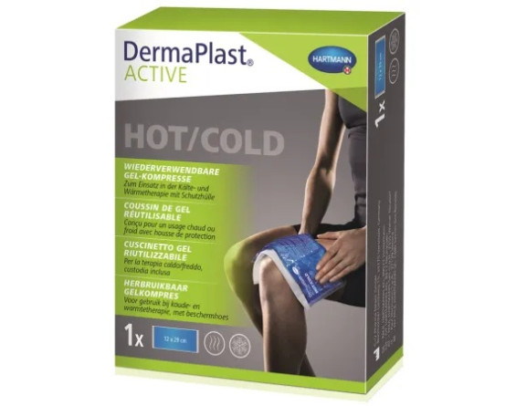 DermaPlast Active Hot/Cold, compresa cu gel reutilizabila, 12 x 29 cm ...