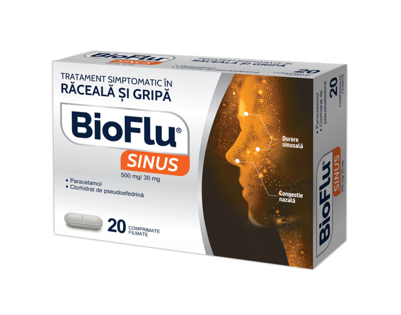Bioflu Sinus 500 mg/30 mg X 20 comprimate filmate | Catena.ro
