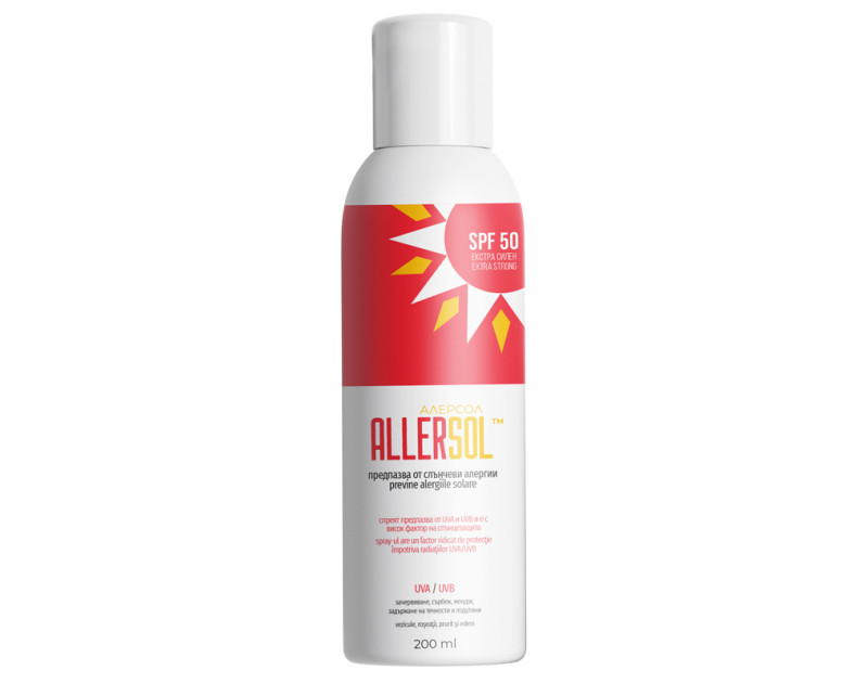 Spray protectie solara ALLERSOL SPF 50, 200ml