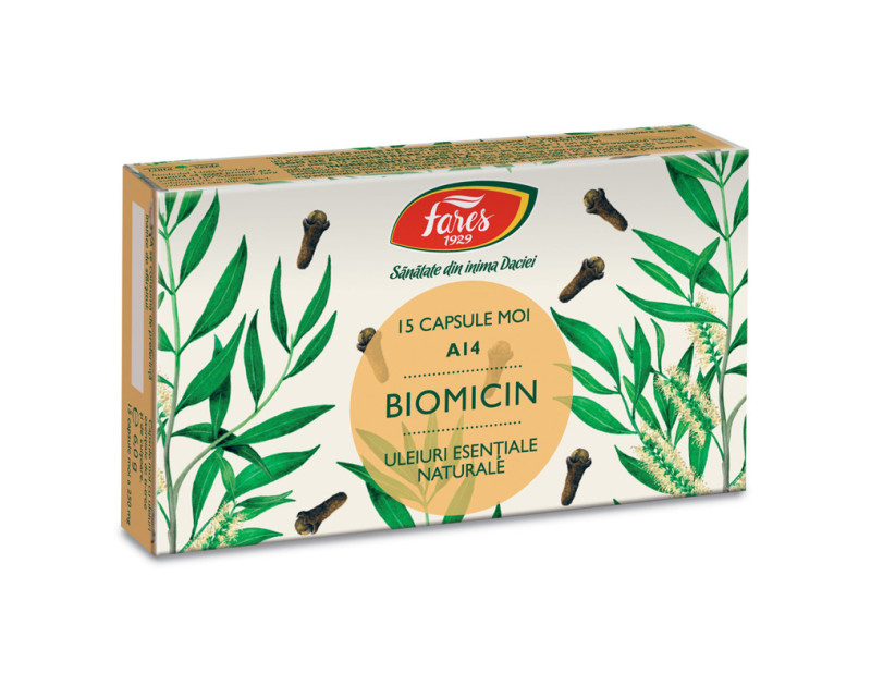 Capsule Biomicin, 15 comprimate, Fares | Catena.ro
