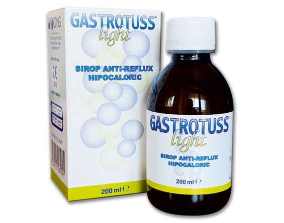 Sirop anti-reflux hipocaloric Gastrotuss Light, 200 ml, Gastrotuss ...