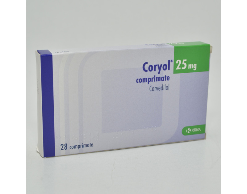 Coryol 25 mg, 28 comprimate | Catena.ro