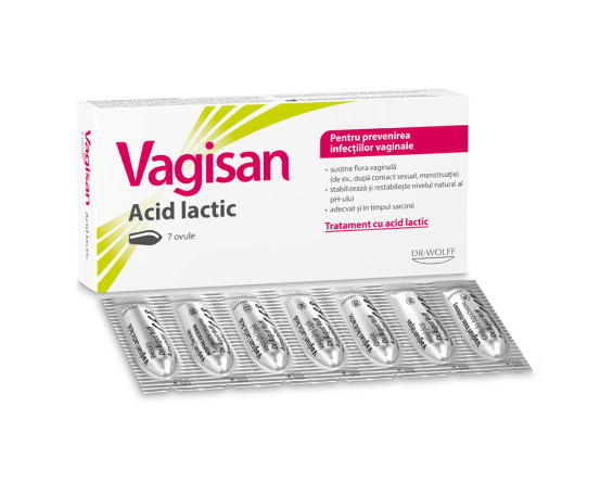 Ovule cu acid lactic, 7 bucati, VAGISAN | Catena.ro